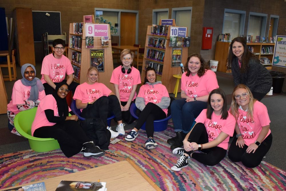 SPHS students share love of reading with middle schoolers | Saint Peter ...