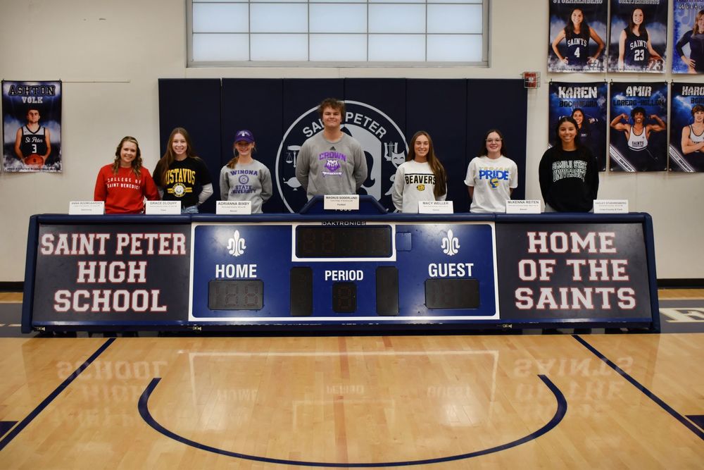 Seven Saints' student-athletes ink National Letters of Intent | Saint ...