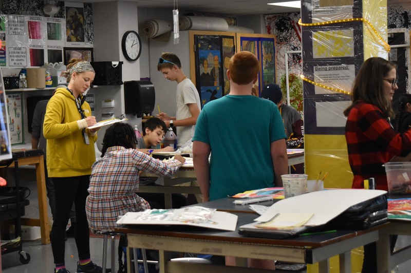 SPMS art students create Picasso portraits for Gallery Walk event ...